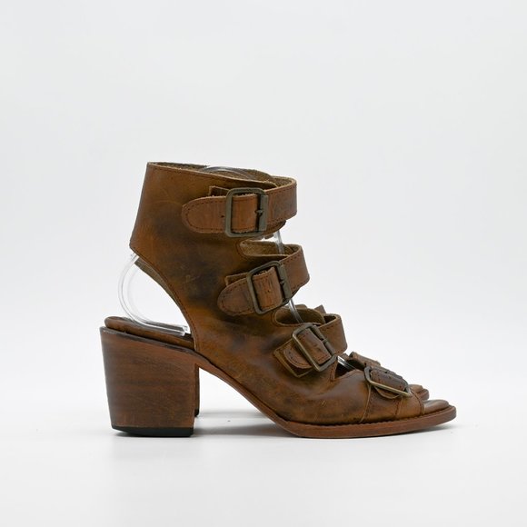 Freebird by Steven | Shoes | Freebird By Steven Quail Sandal Fourbuckle Strap Block Heel | Poshmark